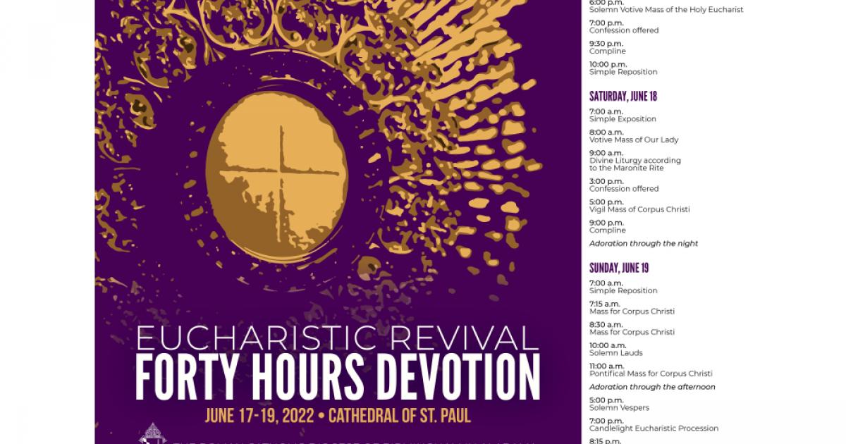 Countdown to the Forty Hours Devotion | One Voice Magazine